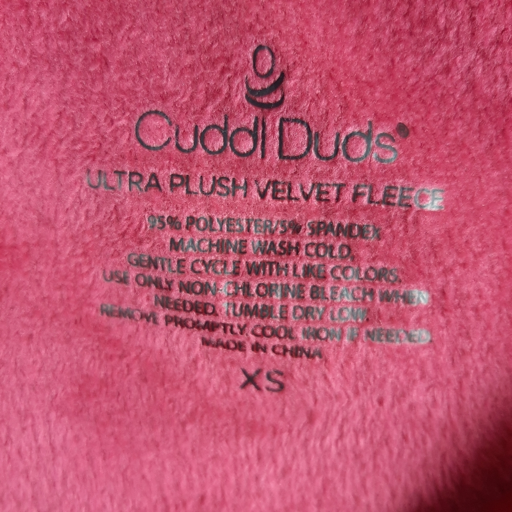 Cuddl Duds Velvet Fleece Top Gem